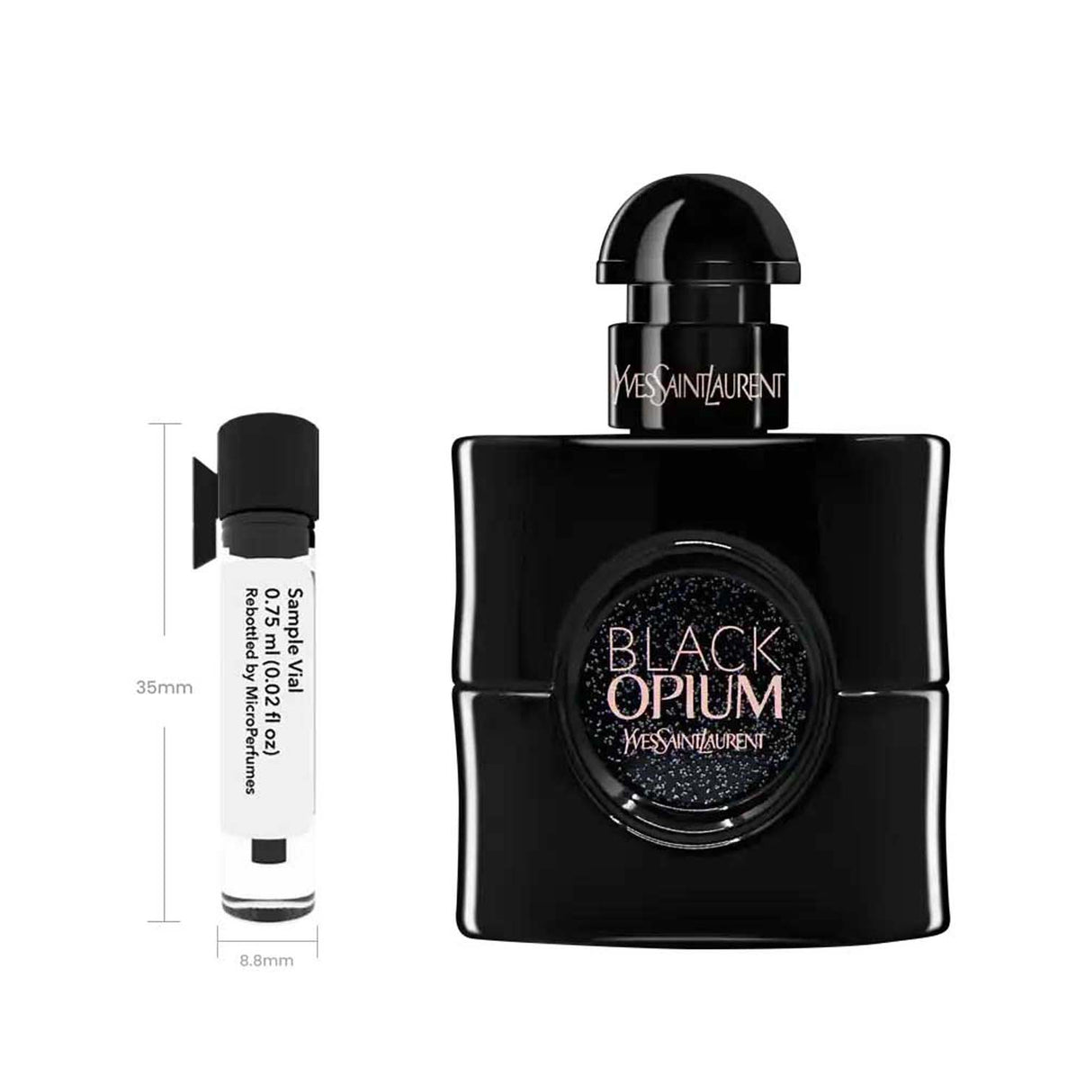 YSL Black Opium Le Parfum 0.75ml Sample Vial Decant Women ...