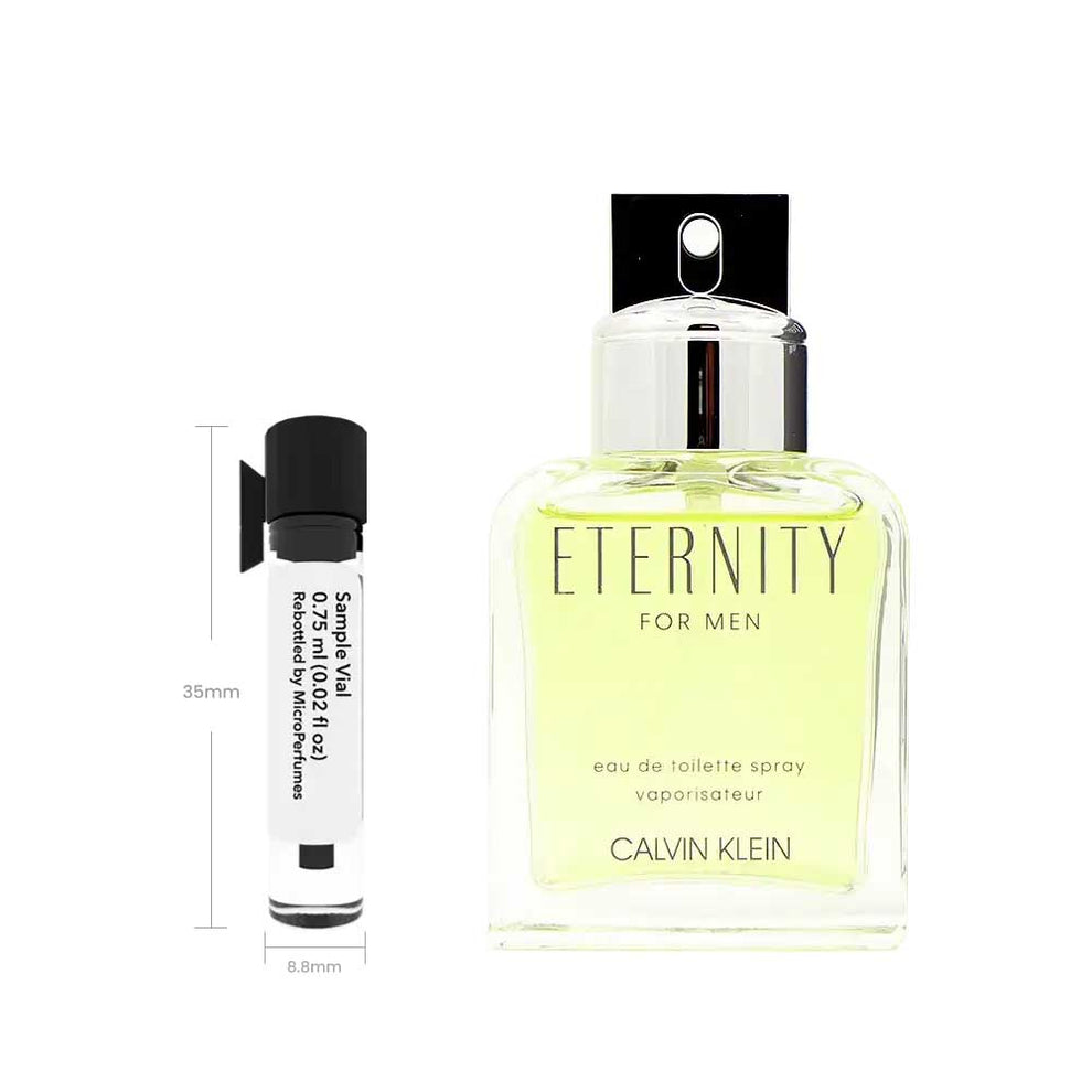 Eternity by Calvin Klein Eau de Toilette Sample Vial for Men ...