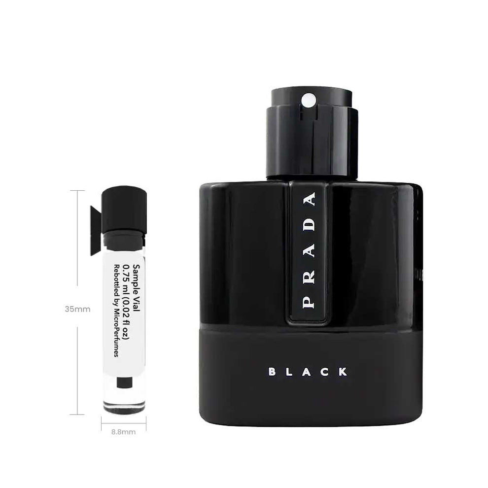 Luna Rossa Black by Prada Eau de Parfum Sample Vial for Men ...