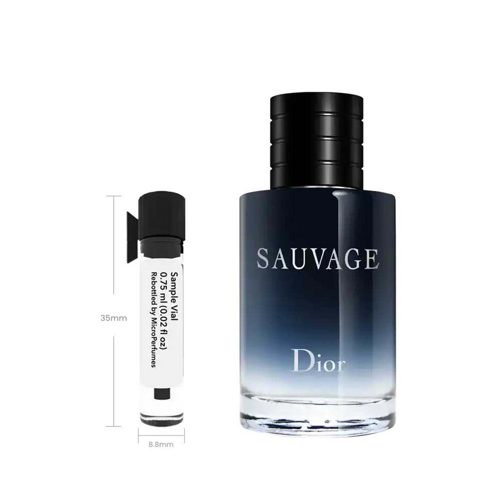 Christian Dior Sauvage EDT 0.75ml Sample Vial Decant Men ...