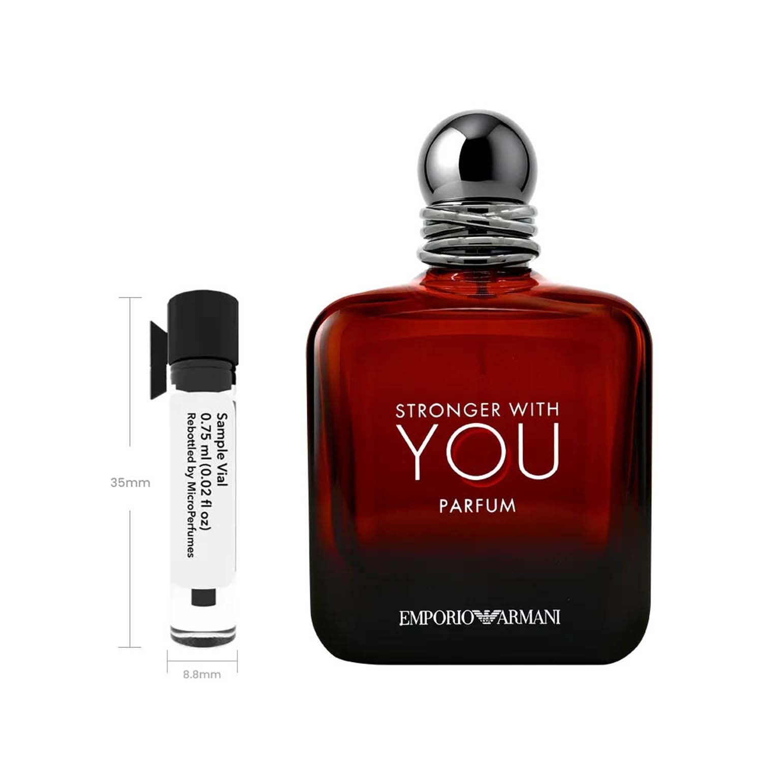 Giorgio Armani Stronger With You Parfum 0.75ml Sample Vial Decant Men ...