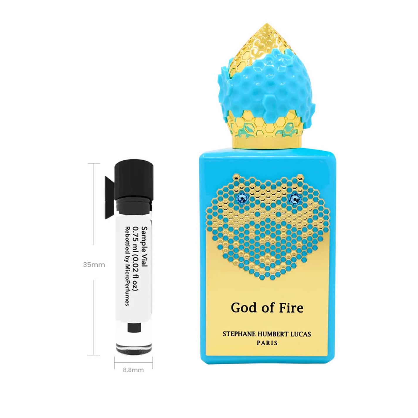 Stephane Humbert Lucas God of Fire EDP 0.75ml Sample Vial Decant Unisex ...