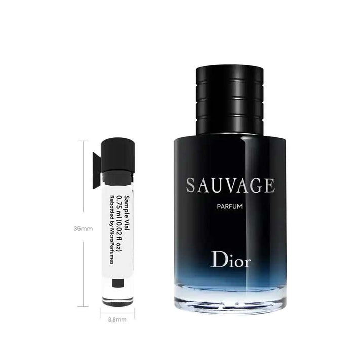 Dior Sauvage Parfum 0.75ml Sample Vial Decant Men – MicroPerfumes.com